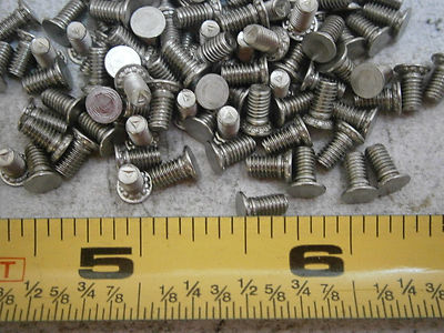 PEM FHS-M3-6 Threaded Studs M3-0.5 6mm Long Steel Zinc Plated Lot of 25 ...