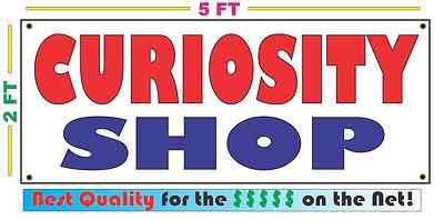 Full Color CURIOSITY SHOP Banner Sign NEW Larger Size Best Price for ...
