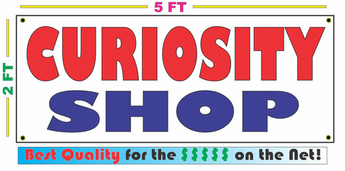 Full Color CURIOSITY SHOP Banner Sign NEW Larger Size Best Price for ...
