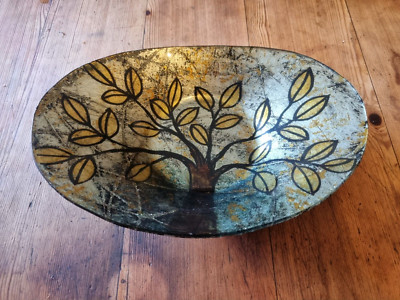 Shudehill giftware glass bowl with tree design | eBay UK
