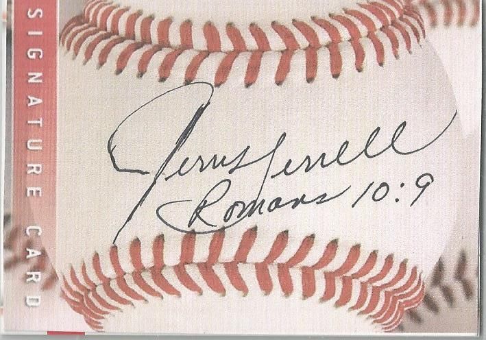 Kansas City Royals JERRY TERRELL autographed Signature Sweet Spot card ...