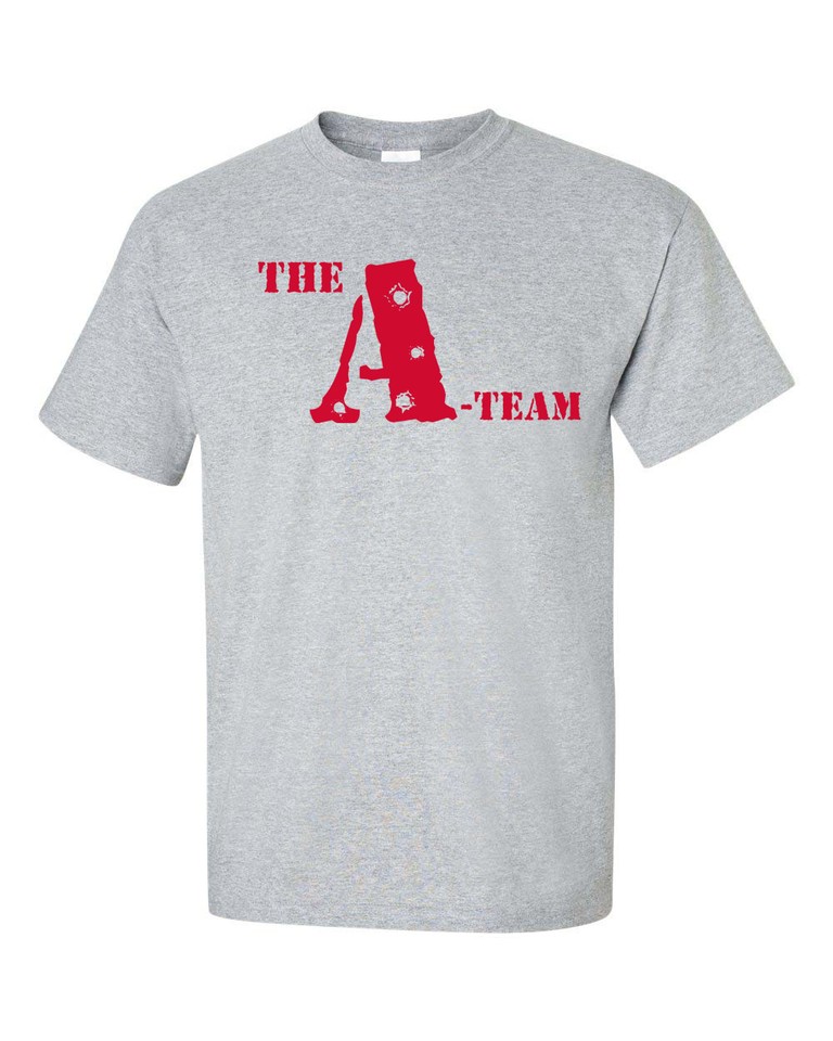 The A Team Retro TV Series Mr. T WORDS ONLY Men'sTee Shirt 806 | eBay