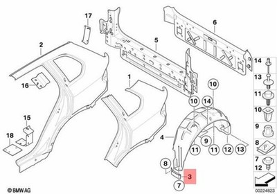 Genuine BMW X5 M E70 X5 3.0d 3.0sd 3.0si Deflector Lip Rear Right ...