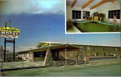 Lamplighter Motel Longmont Colorado Vintage Postcard Indoor Pool | eBay UK