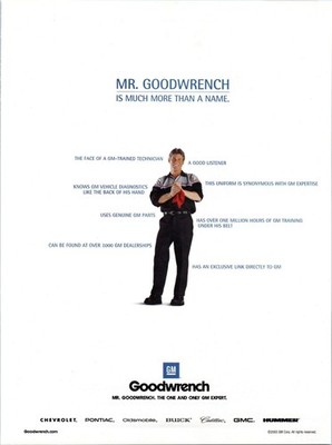 2003 GM Mr. Goodwrench Service Department Tech Mechanic Vintage Print ...