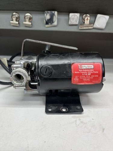 Utilitech 1/12 HP Transfer Utility Pump #0061492 115V 3.0 AMP | eBay