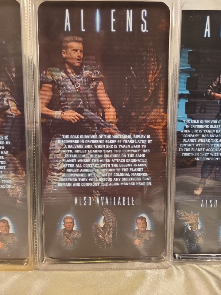 NECA Aliens Action Figure Lot Hudson, Hicks, Ripley Rare Xenomorph ...