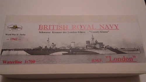 HP Models 1/700 WWII British Heavy Cruiser HMS London 1942 (Post ...
