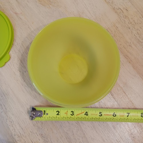 Vintage Tupperware Lime Green 2 Cup Wonderlier Bowl #233-25 w/ 6793A-4 ...