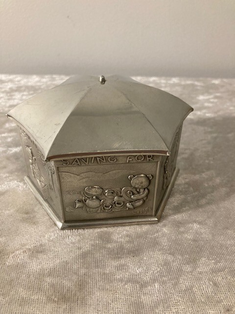 Royal Selangor Coin Bank 3D Bears Pewter Kids "Saving For A Rainy Day ...