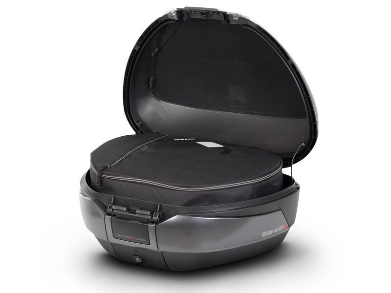 SHAD SH48 Top Box 48L Waterproof Hard Case Black / Dark Grey Finish ...