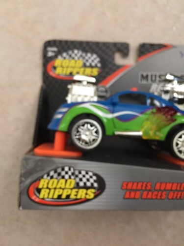 TOY STATE ROAD RIPPERS MUSCLE RODS "BLUE GREEN AND SILVER" 5" | eBay