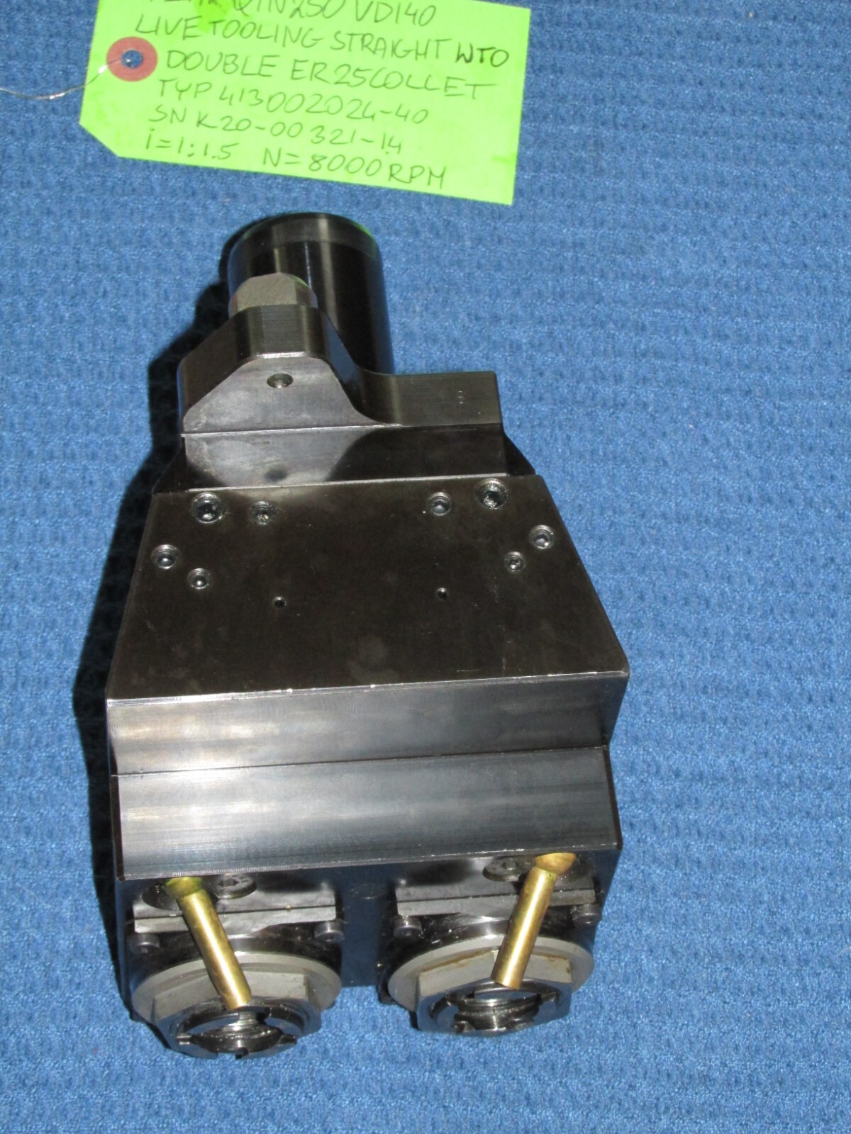 MAZAK QTN 250 SY VDI 40 DOUBLE LIVE TOOLING WTO TYP 413002024-40 i=1:1 ...