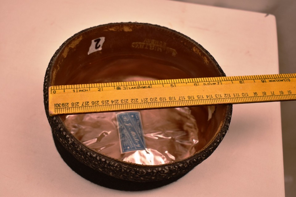 Vintage Parsi Paghdis Phetas Zoroastrian Hat Topi Cap B.J.Mistry Bombay ...