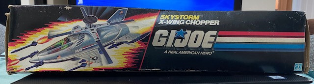 VINTAGE 1987 HASBRO GI JOE SKYSTORM X-WING CHOPPER VEHICLE MISB SEALED ...