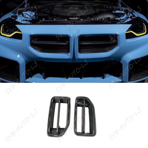 For 2023-2024 BMW M2 G87 Real Carbon Fiber Front Bumper Grill Mesh ...