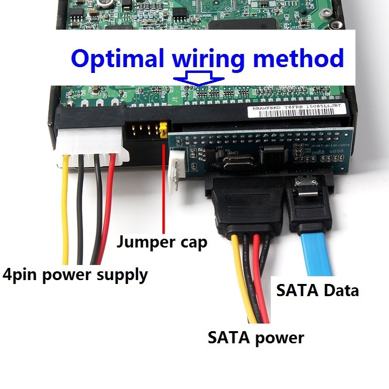 3.5" HDD IDE to Serial ATA SATA Adapter Parallel To Serial Hard Drive ...