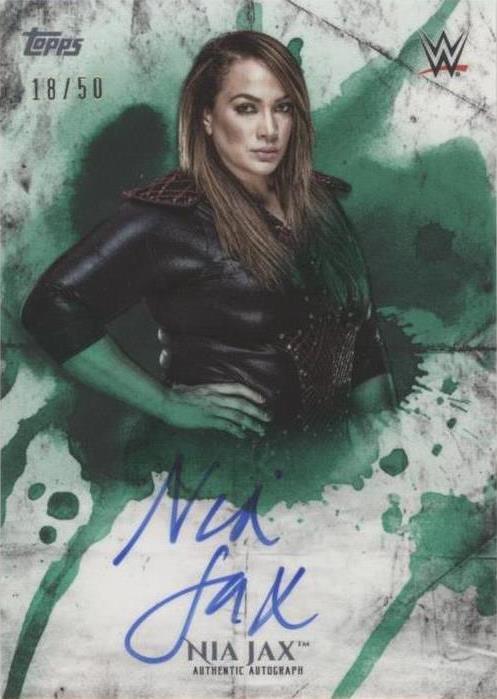 2018 Topps WWE Undisputed - Undisputed Autographs Nia Jax #UA-NJ Green /50 (AU) for sale online ...