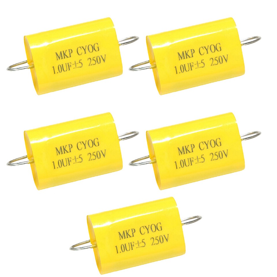 5x Axial Film Capacitor Audio Crossover Filtering Capacitor 3.3uf 4.7uf ...