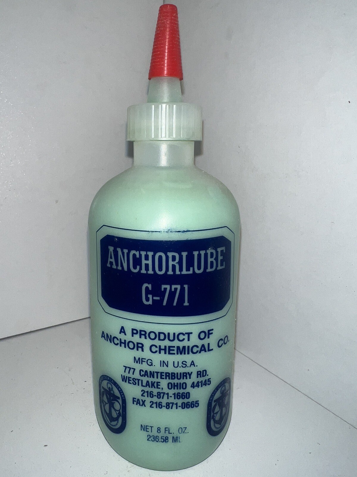G-771 Anchorlube 8oz All-Purpose Metalworking Cutting Lubricant Water ...