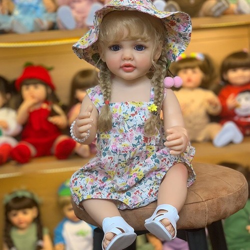 55 CM Full Body Vinyl Reborn Baby Girl Dolls Princess Betty Realistic ...