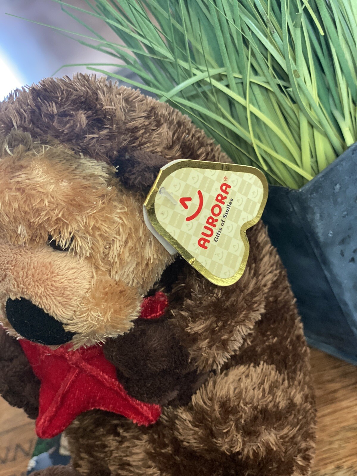 Aurora Plush Sea Otter Cali Red Starfish Stuffed Animal Bean Bag Lovey ...