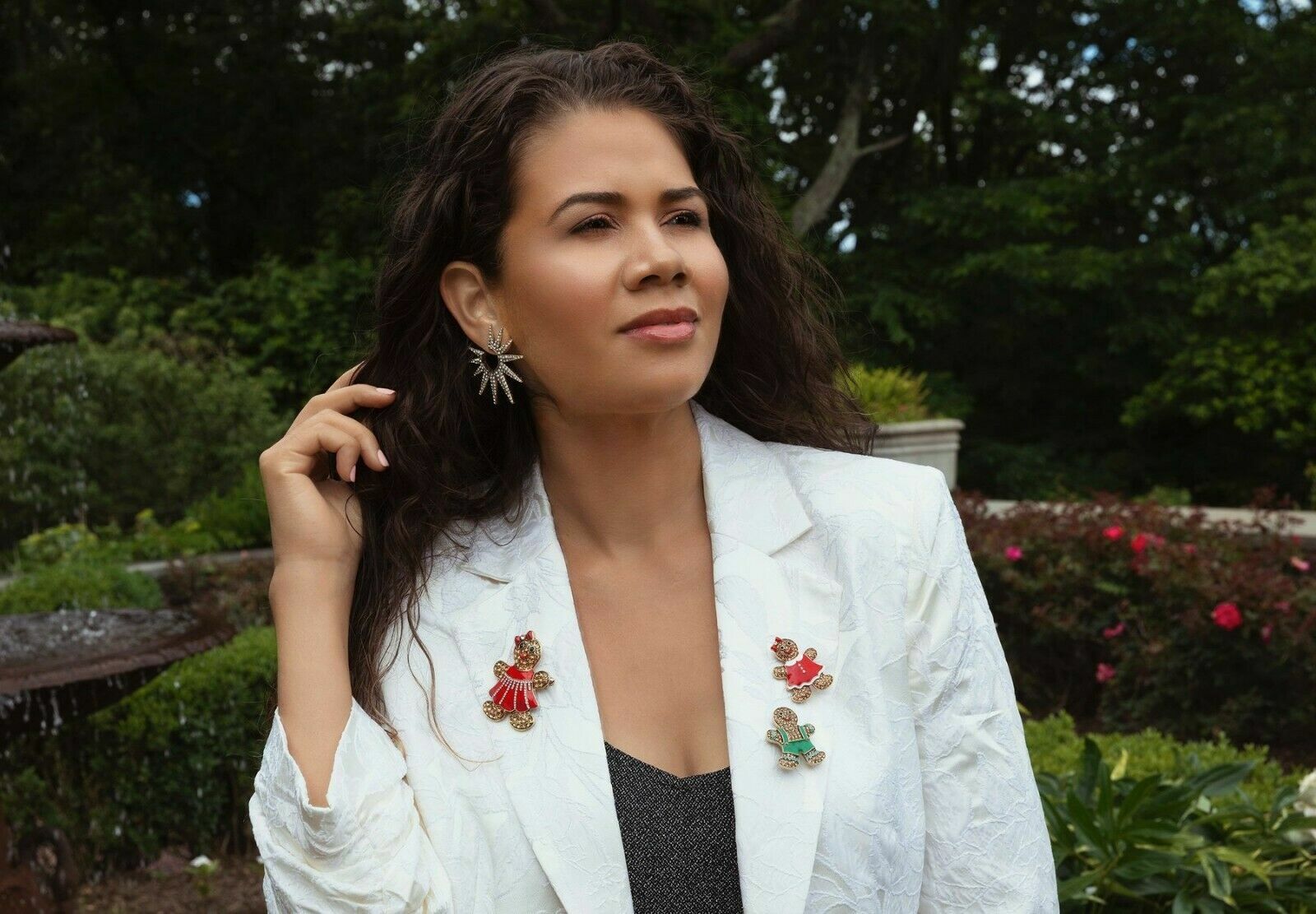 Heidi Daus Gingerly Gorgeous Gingerbread Woman Enamel and Crystal Pin ...