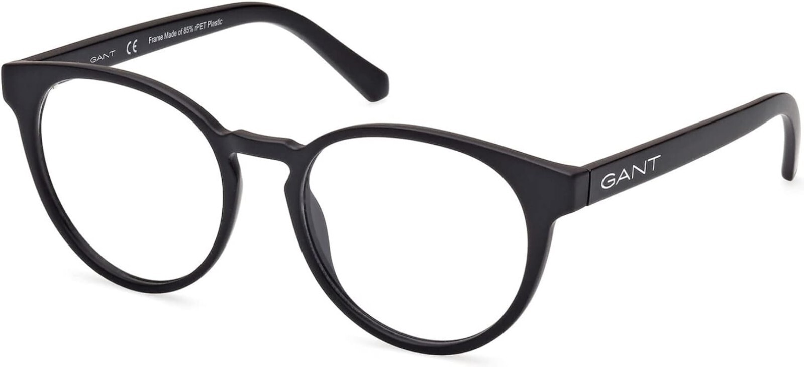 Gant GA3265 002 Black Matte Round Optical Eyeglasses 85% rPET Frame 53 ...