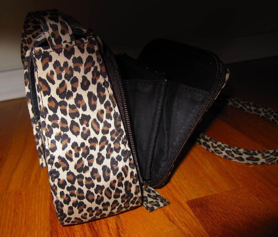 St. Johns Bay purse animal print vinyl wallet I.D. leopard | eBay