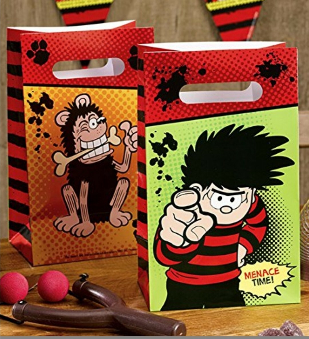 Beano Dennis The Menace Gnasher Party Bags x 5 | eBay UK