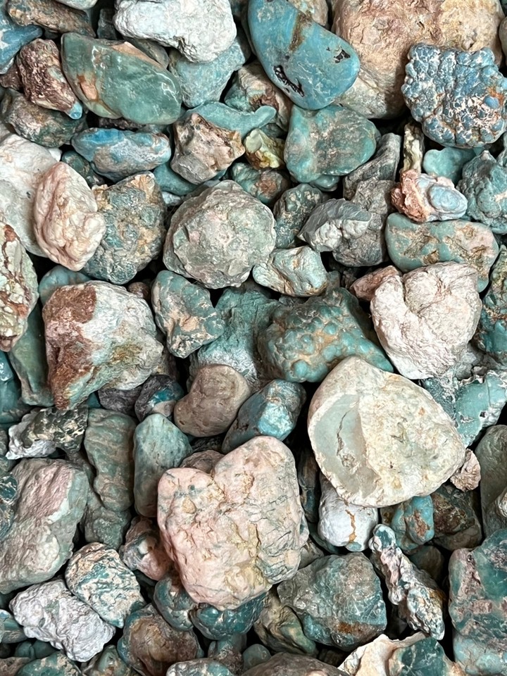 Stabilized Turquoise Rough 10 pounds of American Turquoise Cutting ...