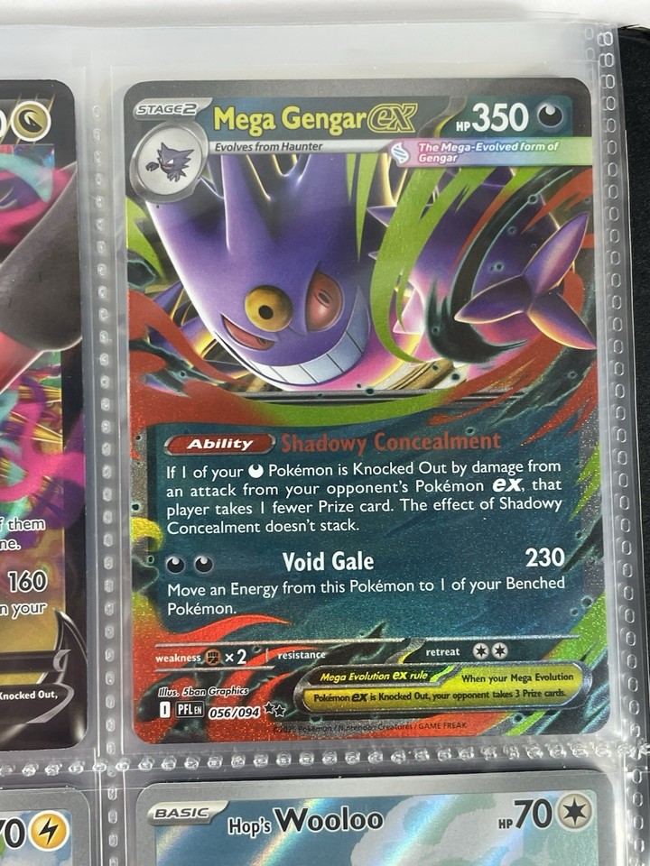 Pokemon Card Collection Binder Lot Holo Rare Mega Gengar Pikachu ...