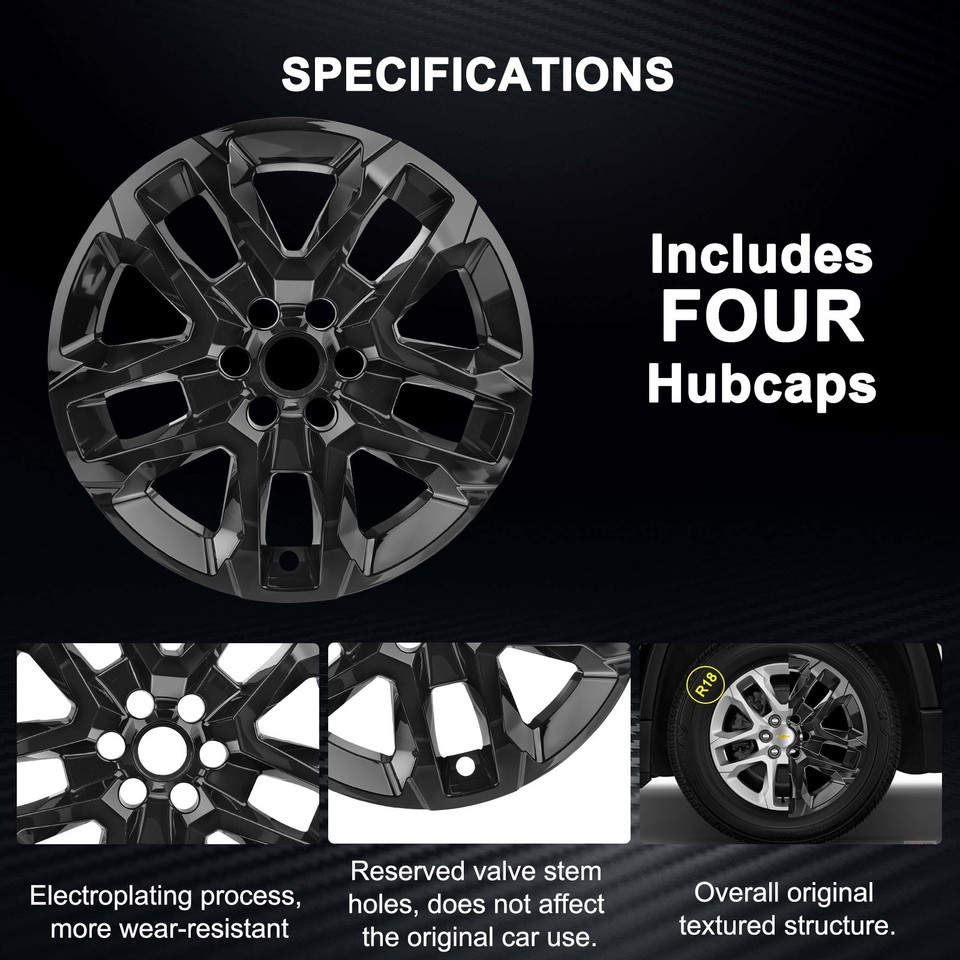 18 inch Wheel skins for 2018-2023 CHEVROLET TRAVERSE Wheel Covers ...