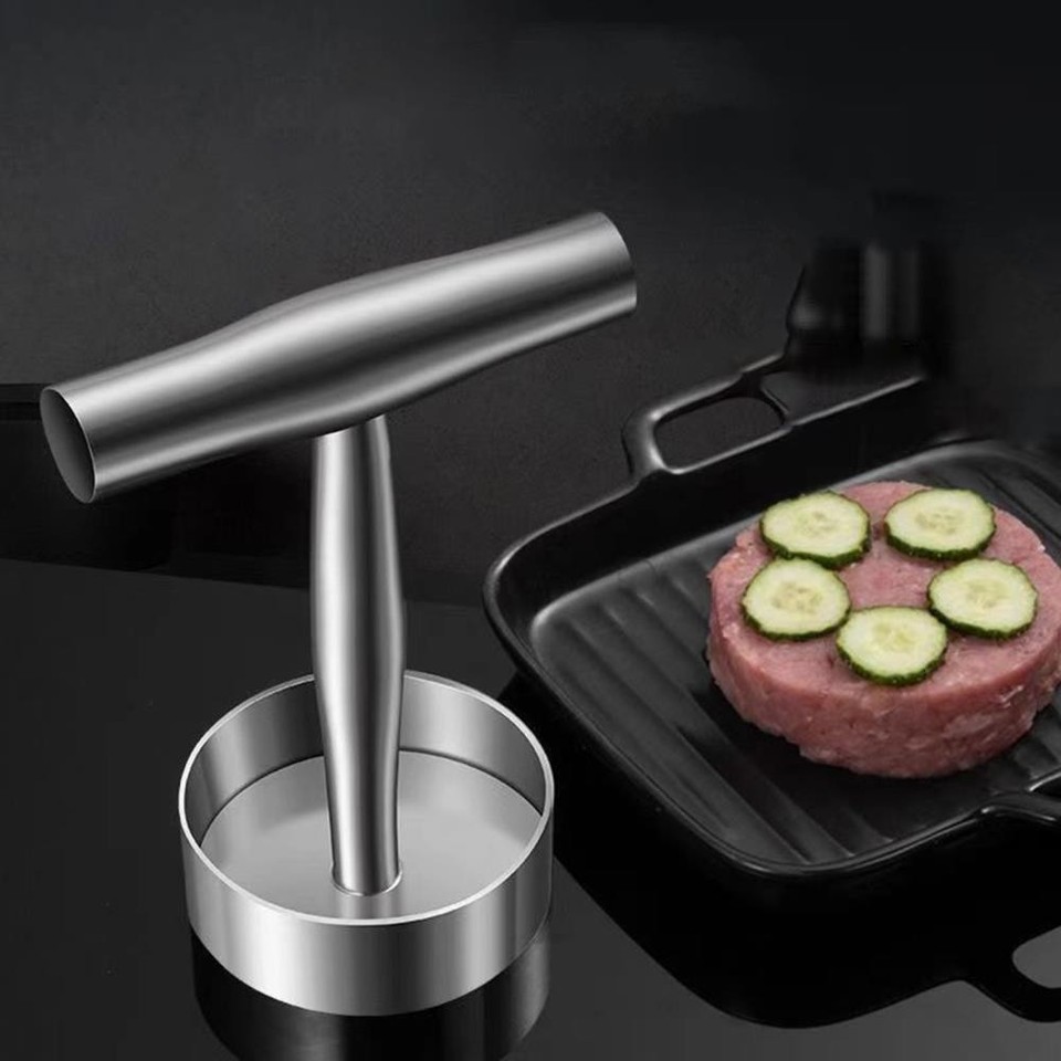 1 Piece New Hamburger Meat Beef Press Stainless Steel BBQ Patty Maker ...