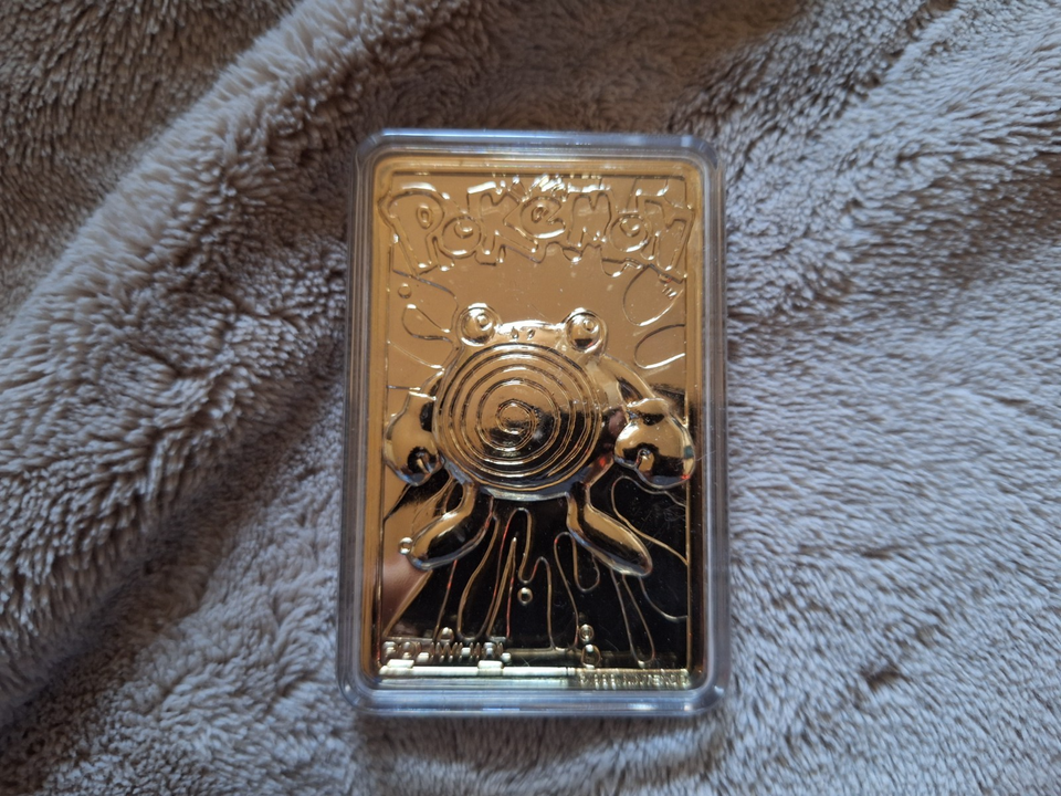 1999 Pokemon Burger King 23K Gold Plated Trading Card w/ Box Pokeball ...