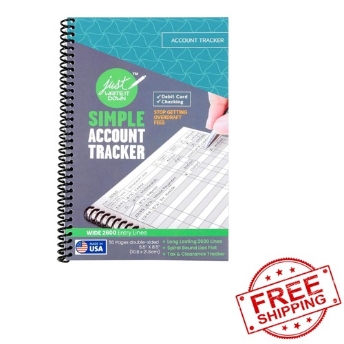 Comprehensive Teal Check Register & Tracking Ledger - Perfect for ...