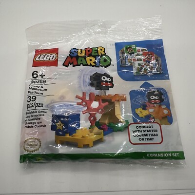 LEGO Super Mario Fuzzy & Mushroom Platform Expansion Set 30389 ...
