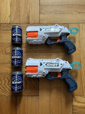2 X Shot Zuru Nerf Guns- 6 shot Plus Target | eBay