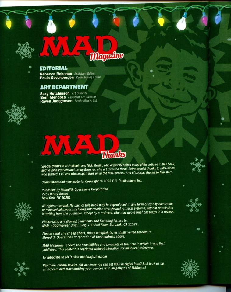 MAD Stocking Stuffer Magazine Special Edition Reissue | eBay