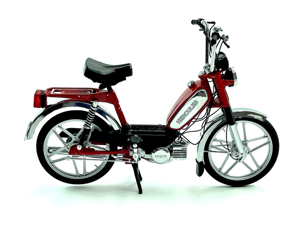 Mofa Modell Maßstab 1:10 Hercules Prima 5S karminrot von 50cc Legends ...
