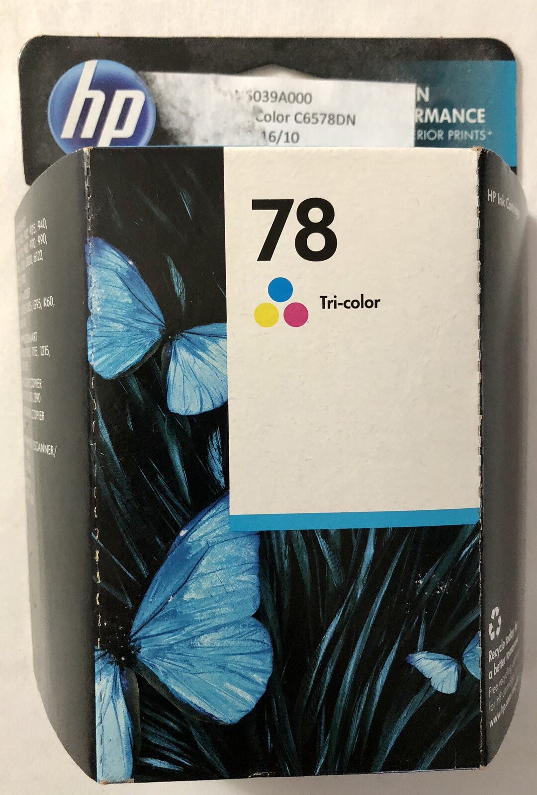 HP 78 Tri-Color Ink Cartridge C6578DN Expired 2014 | eBay