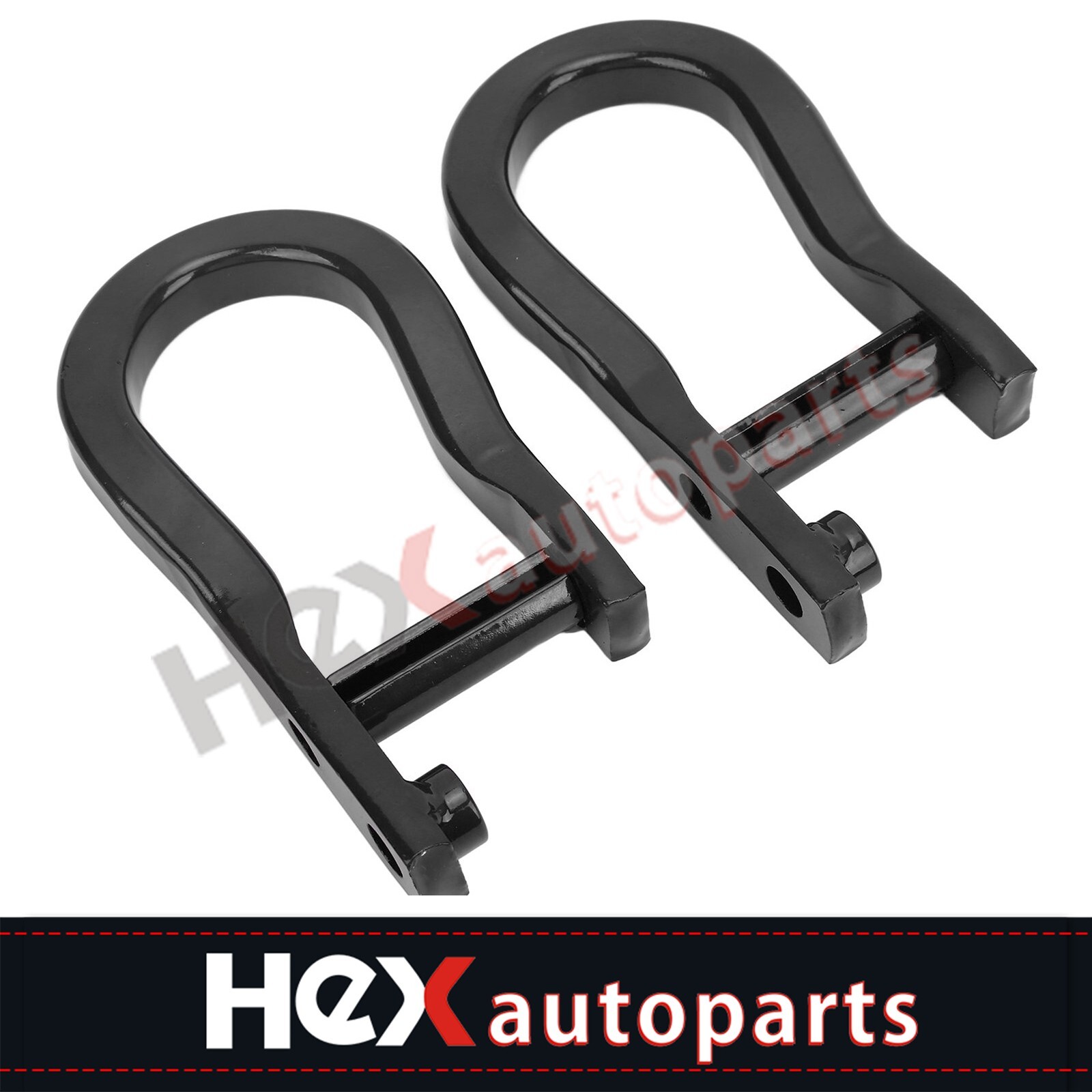 Pair(2) Black Tow Hooks 84072463 Fits Chevrolet GMC Silverado Sierra ...