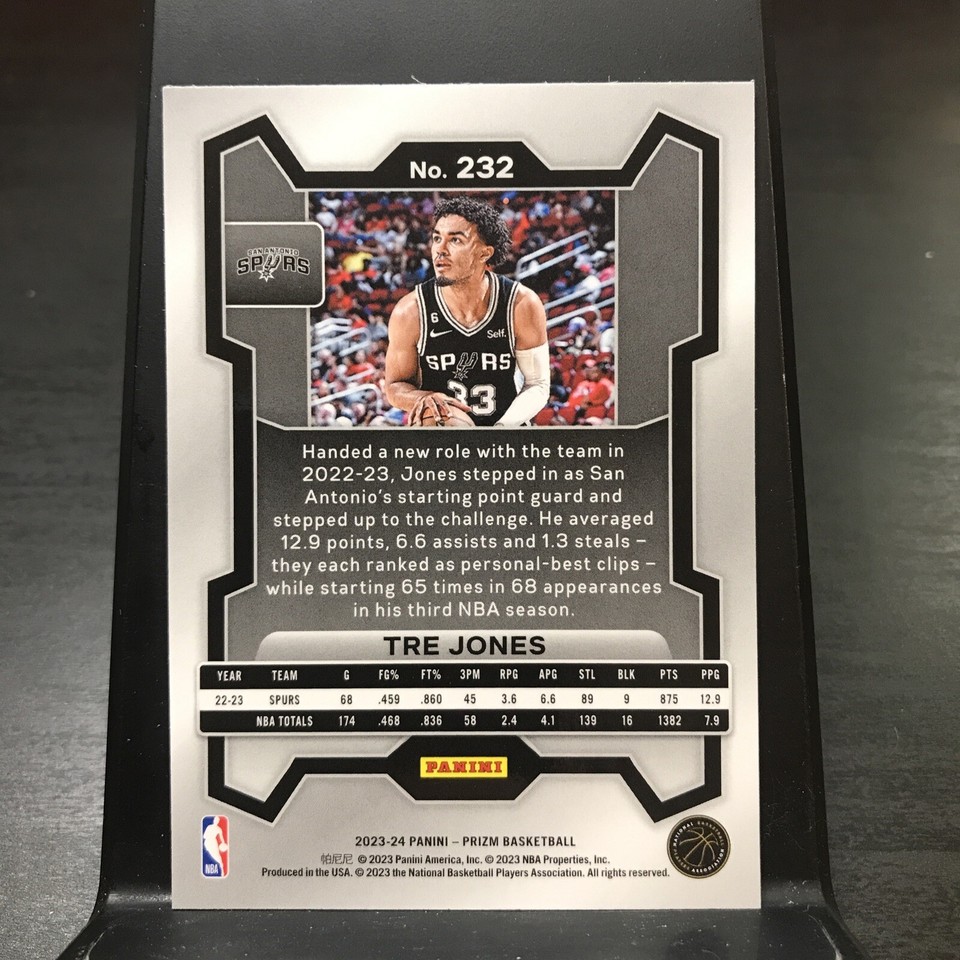 2023-24 Panini Prizm #232 Tre Jones | eBay
