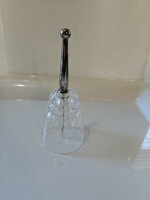 Princess House Bell 24% Lead Crystal and Silver Plate Bell Made In ...