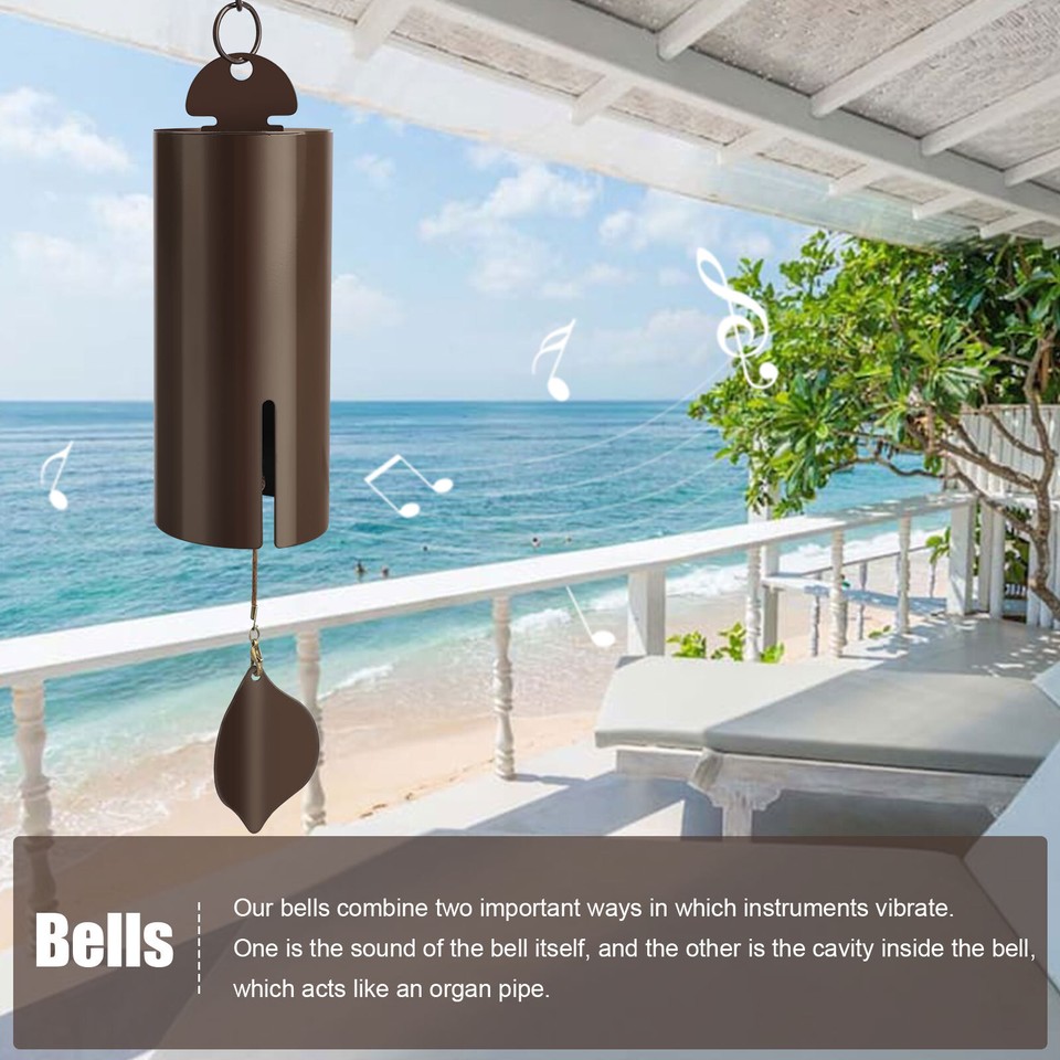 Large Deep Resonance Serenity Metal Bell Heroic Wind Chime Outdoor ...