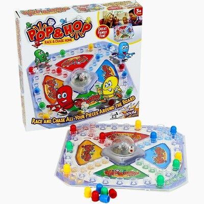 Pop And Hop Kids Family Frustration Board Childrens Family Game Ludo ...