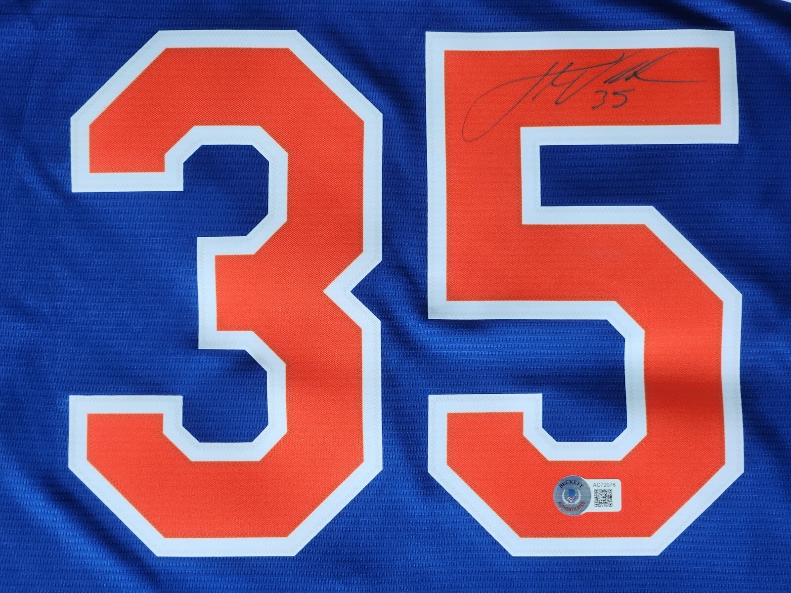 Justin Verlander Signed Autographed New York Mets Jersey Beckett LOA | eBay