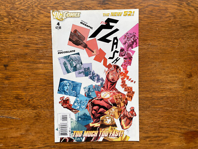 2012 DC COMIC BOOK THE FLASH 4 THE NEW 52 TOO MUCH TOO FAST LIKE OUR ...