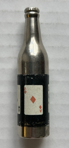 4 ACES Miniature Beer Bottle Cigarette Lighter Silver by Ker Company ...