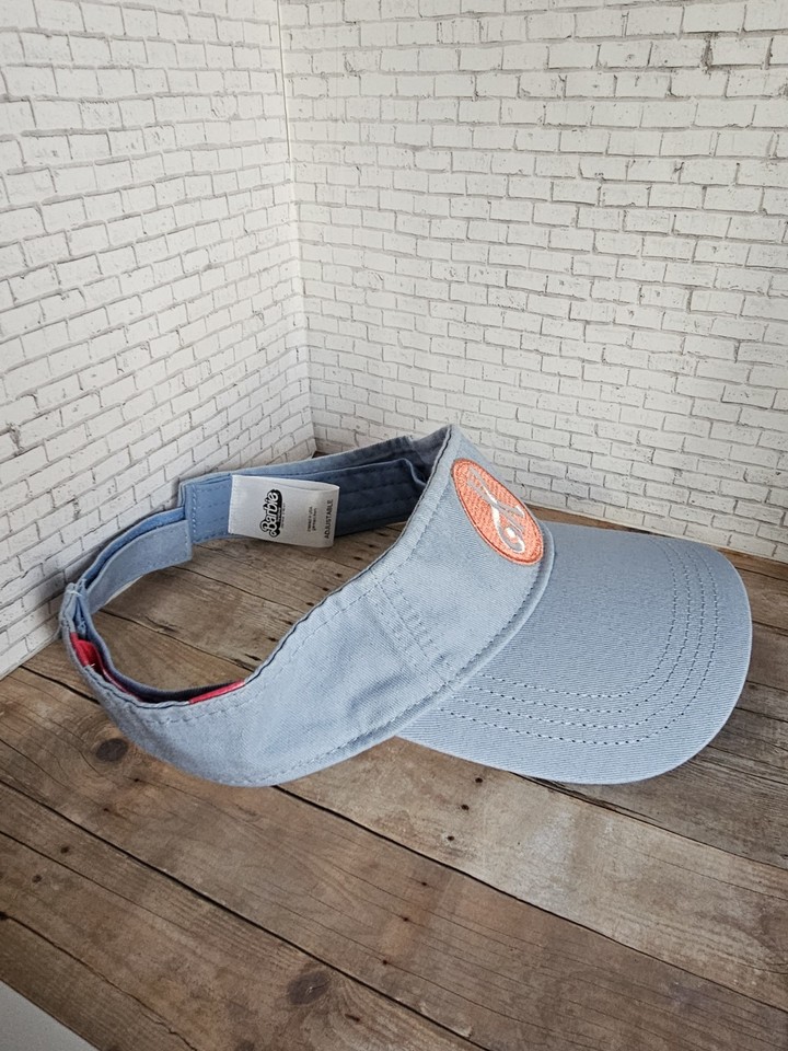 Barbie Ken 'K' Light Blue Logo Visor Adjustable Cotton Sun Hat Preppy ...